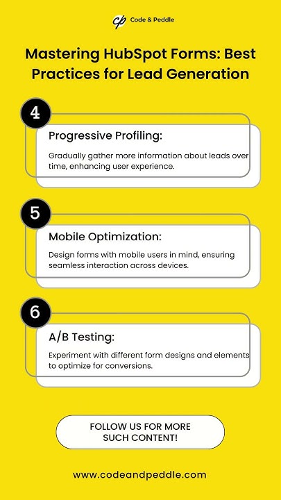 Mastering HubSpot Forms : Best Practices for Lead Generation - YouTube