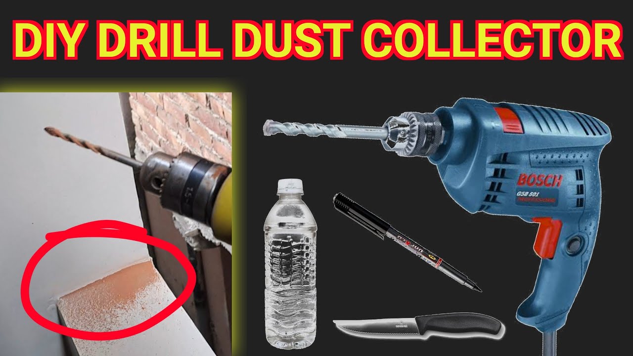 How to Make Drill Machine Dust Collector, Dust Collector for Drill ...