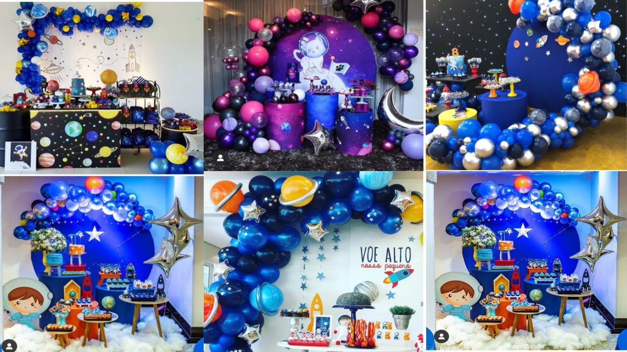 50+ Astronaut theme birthday party decoration ideas - YouTube