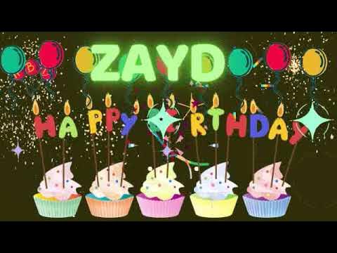 Zayd Happy Birthday song - YouTube