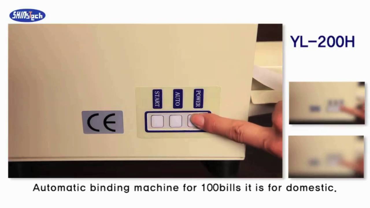 Automatic binding machine YL- 200H - YouTube