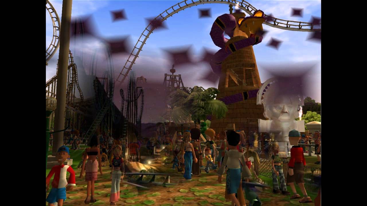 RollerCoaster Tycoon 3 PC 2004 Gameplay - YouTube