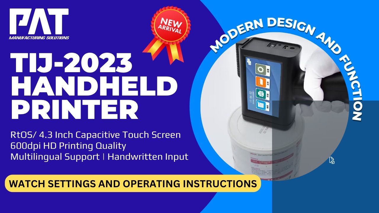 LESS THAN $500 Handheld Thermal Inkjet BATCH CODING Printer 2023 - Set ...