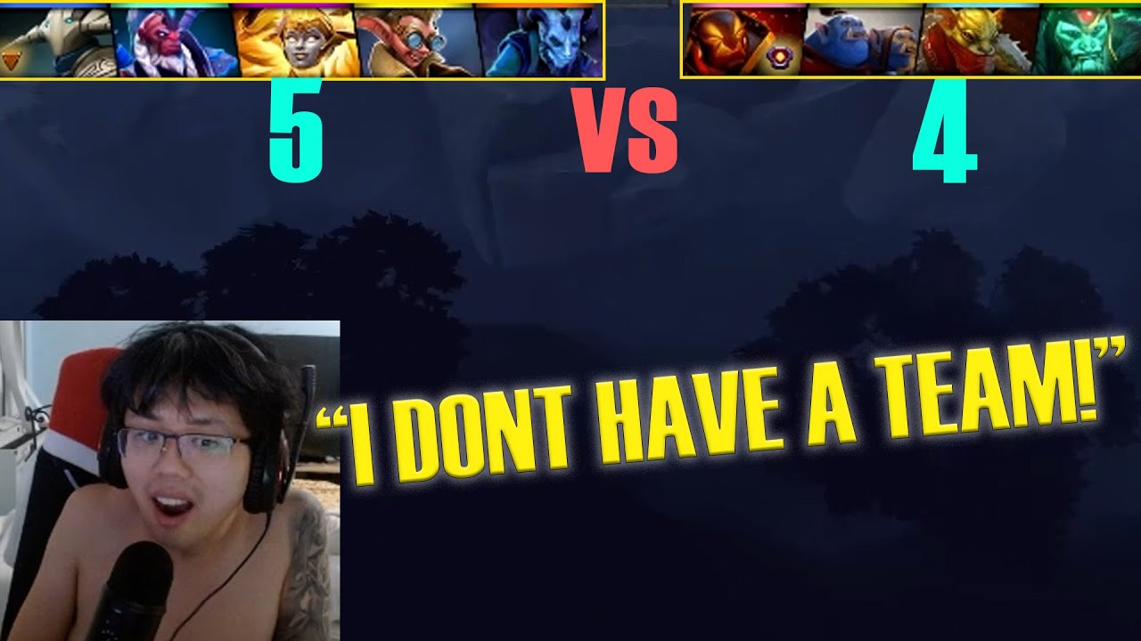 "I DONT HAVE A TEAM!" 4 vs 5 in patch 7.33 when EE was not picked in NA ...