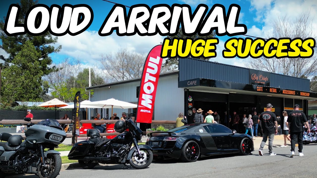 40 Harleys Take Over Moore | Big Chief Customs Ride - YouTube