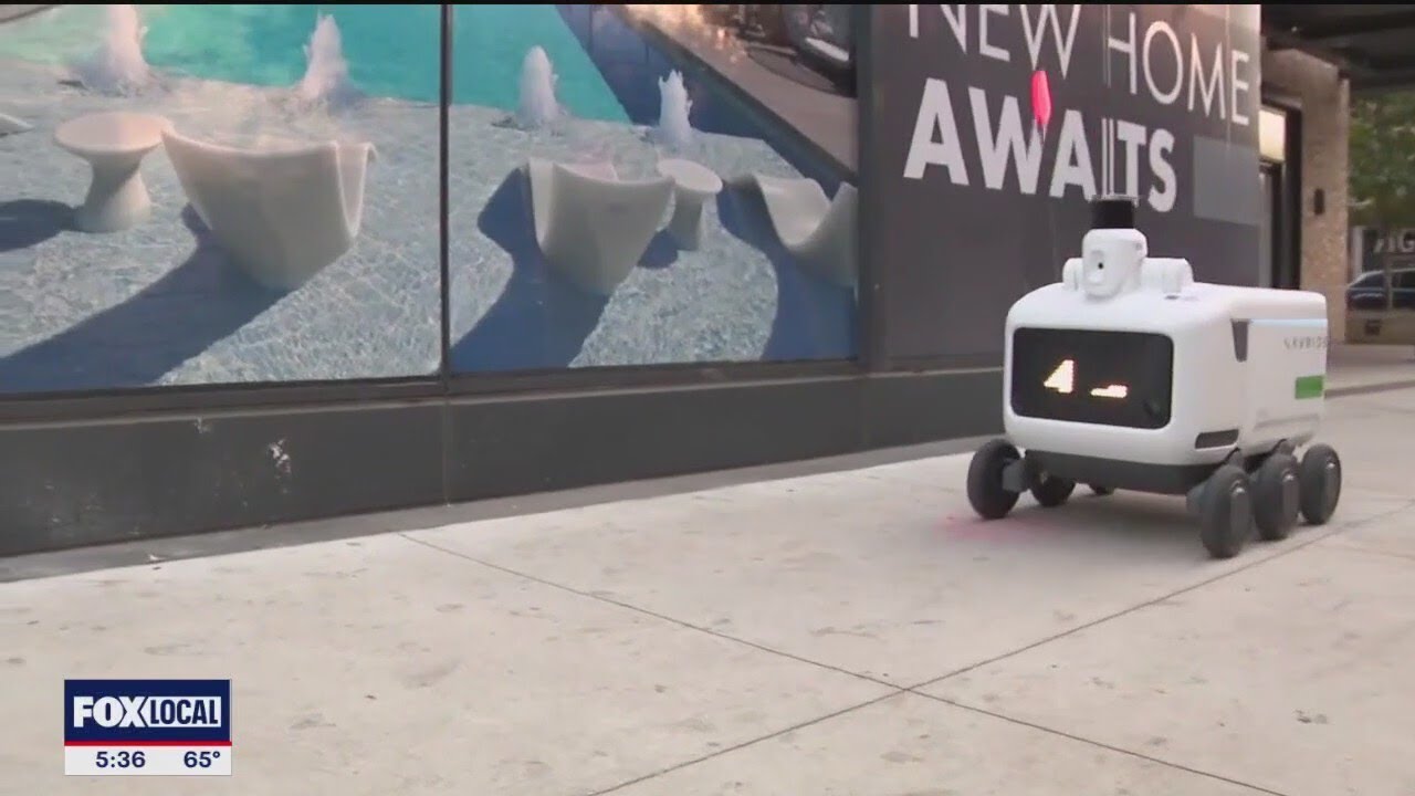 Self-driving robots hitting Downtown Dallas streets for Uber Eats ...