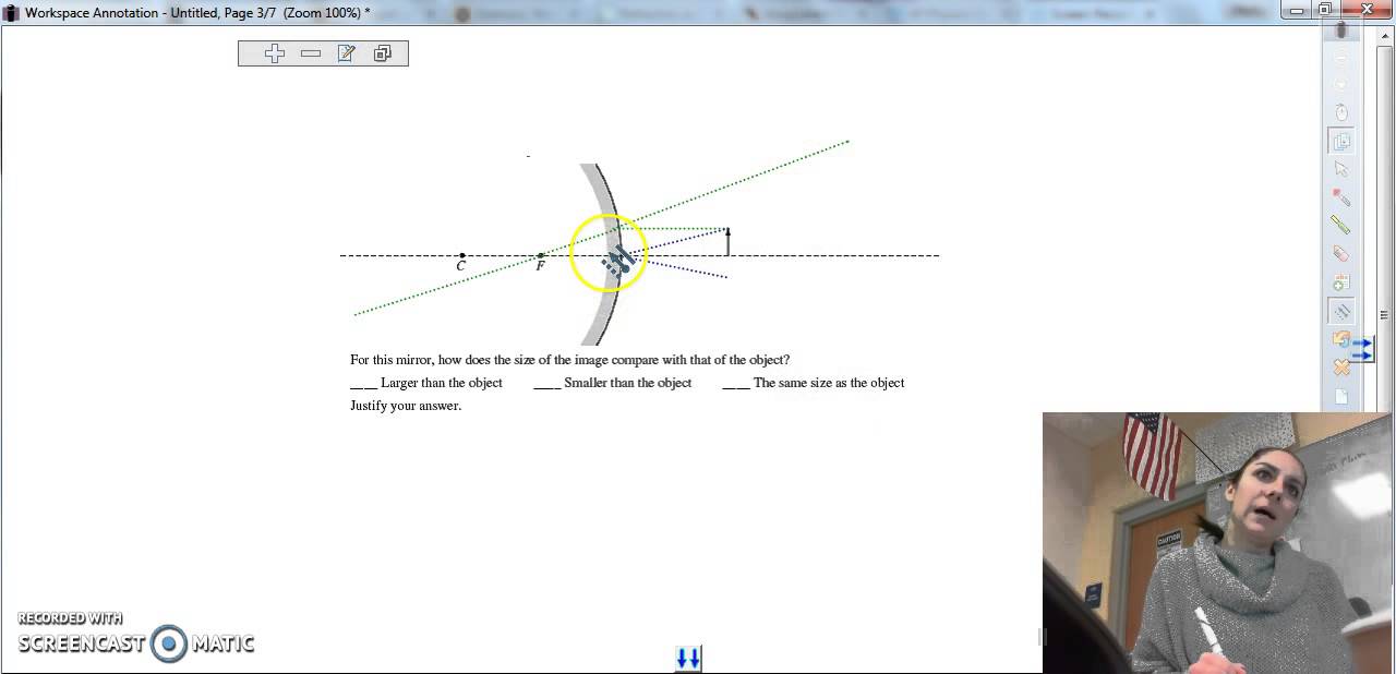 Spherical Mirrors and Lens Ray Diagrams - YouTube