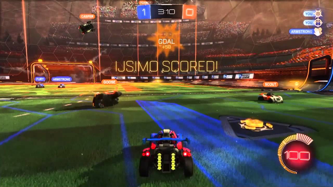 Rocket League - length of field goal - YouTube