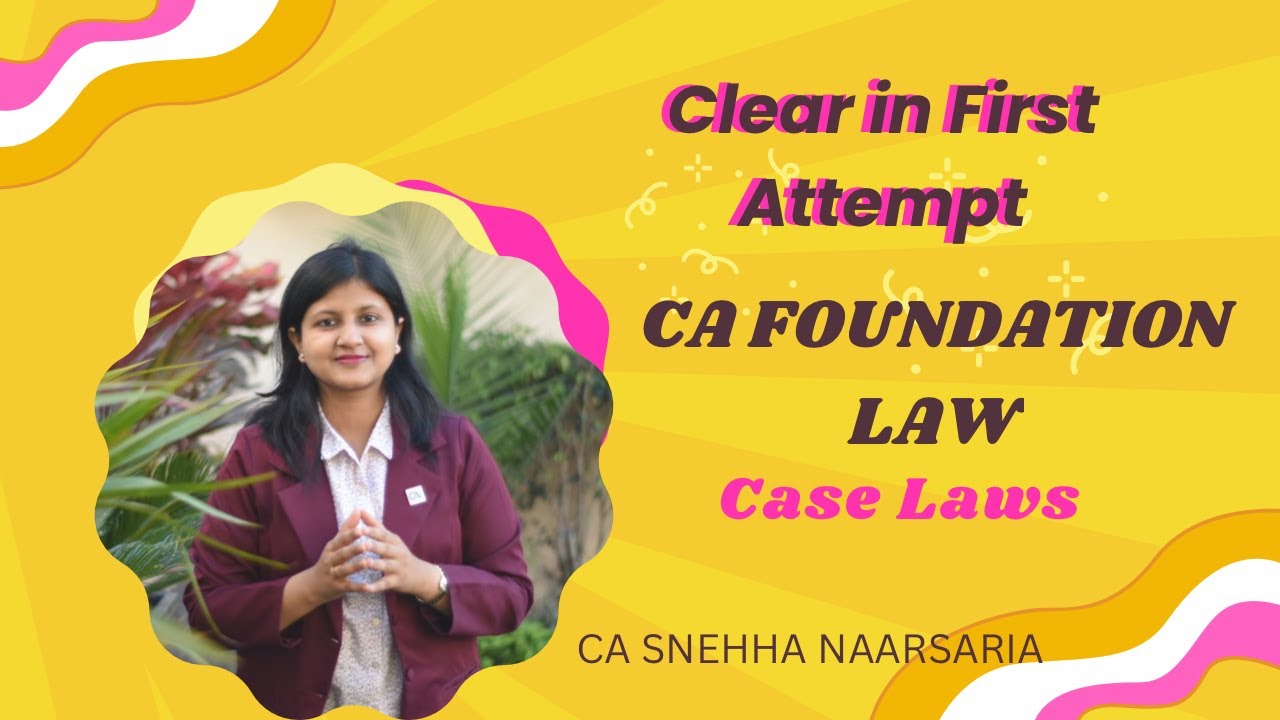 Crack CA in first attempt | ca foundation law case study🎉 | ca ...