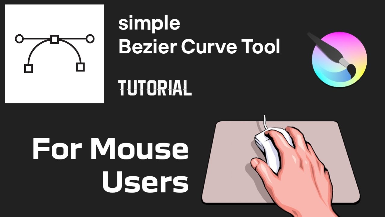 How To Use Bezier Curve Tool Simple Tutorial Mouse Users Krita 0359