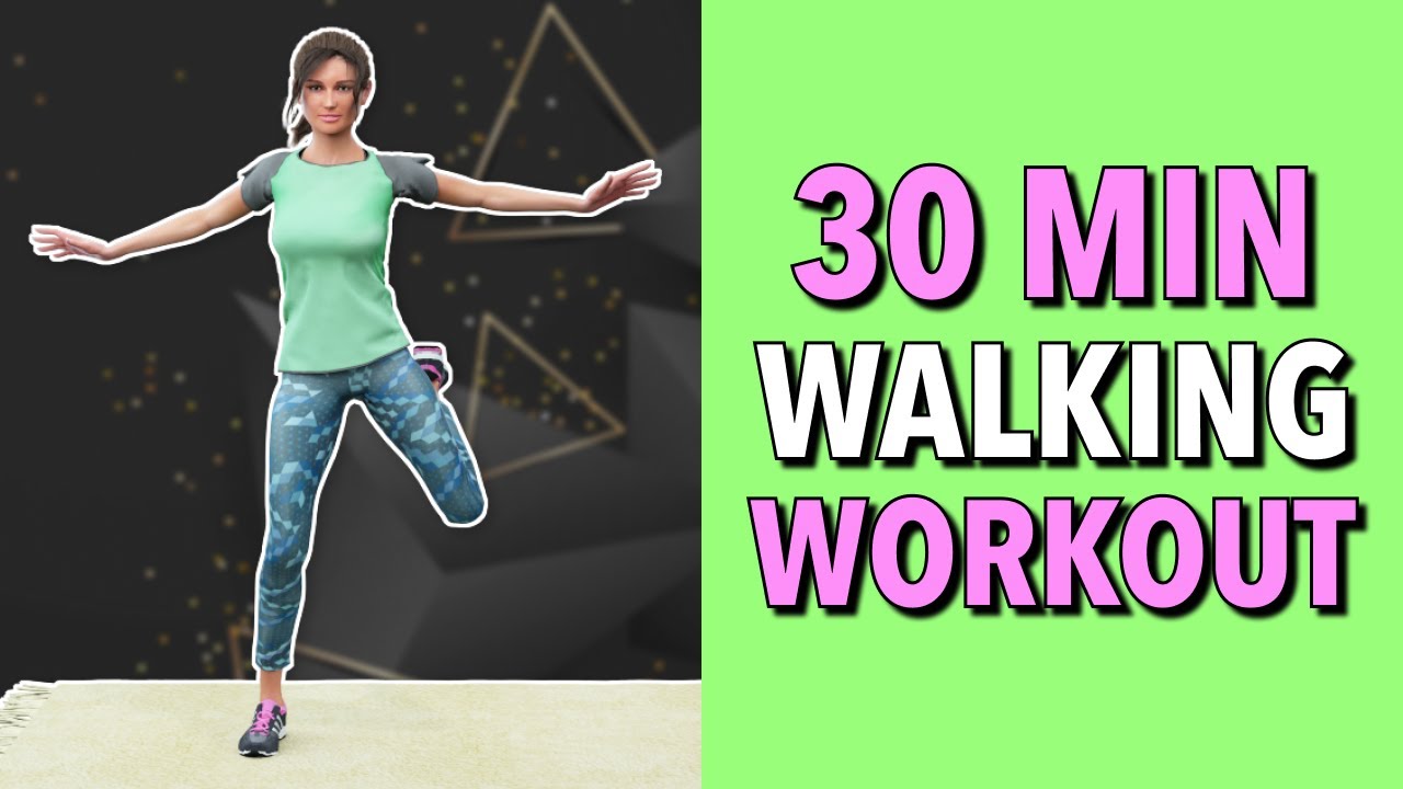 30 Min Walking Workout - Lower Body Fat - YouTube