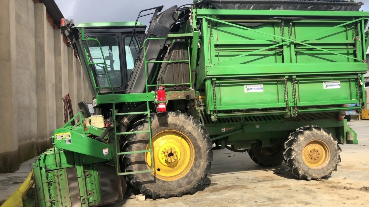JOHN DEERE PAMUK TOPLAMA MAKİNESİ ÖN İNCELEME - YouTube