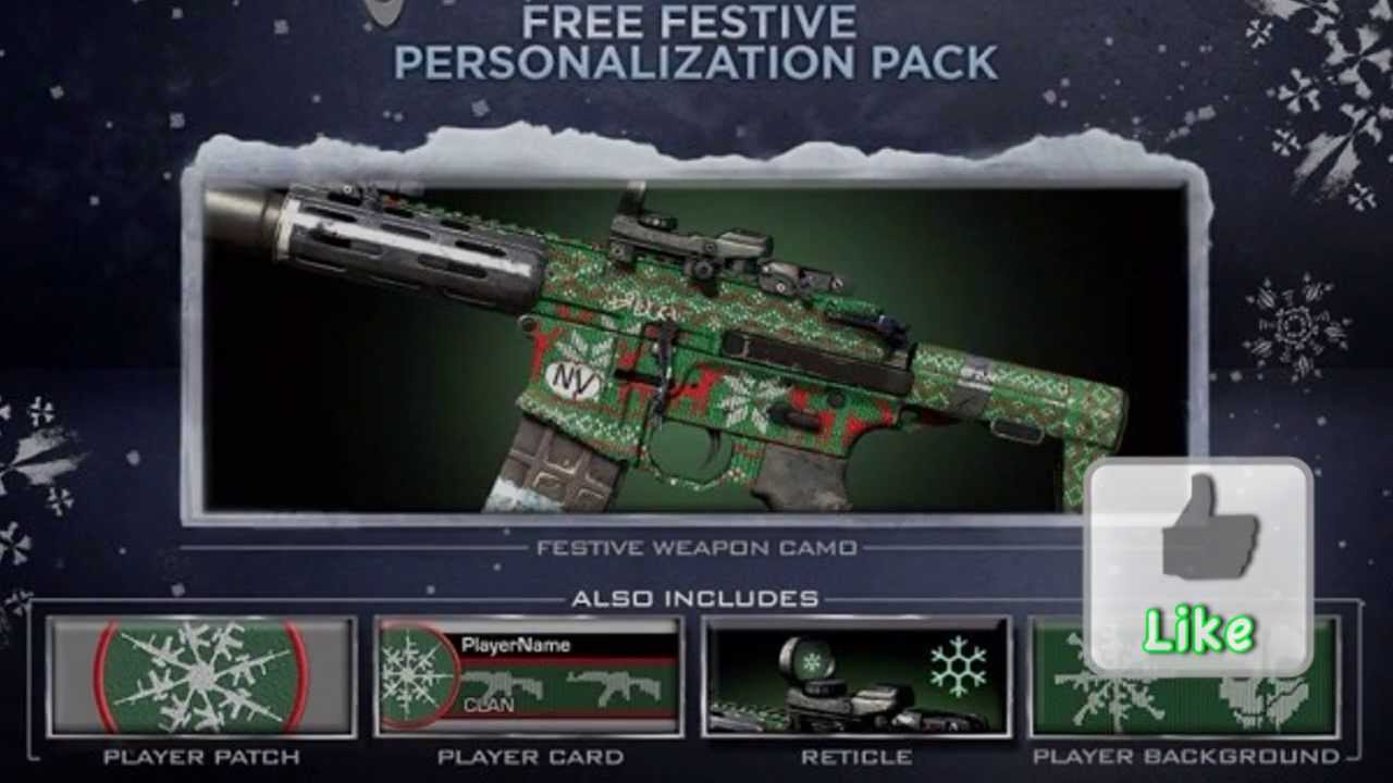 Cod Ghosts - Nova Camuflagem *CHRISTMAS PACK* - YouTube