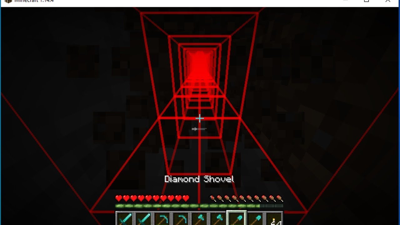 digging in a tunnel with baritone/automine - YouTube