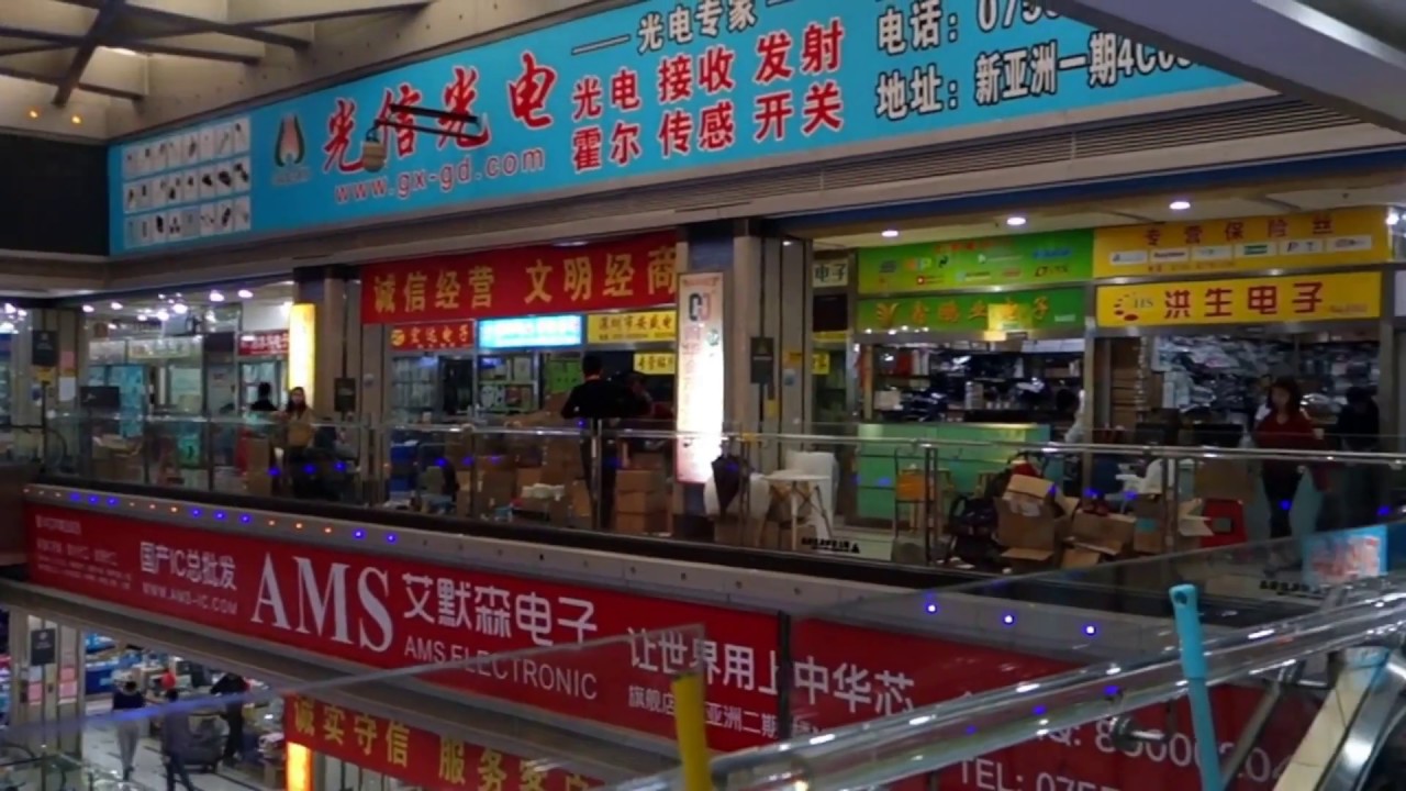 Visiting the electronic market in Shenzhen, China - YouTube