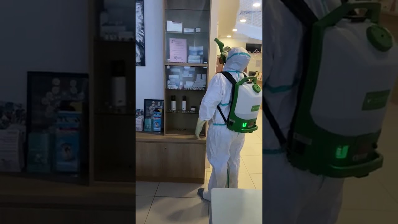 Sanitize gun: Victory Electrostatic Sprayer - Back Pack - YouTube