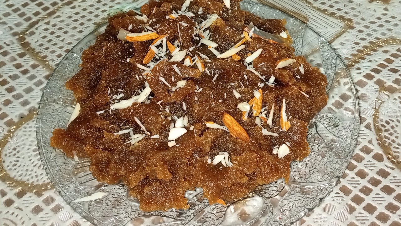 Mukhadi Halwa with dates syrup//winter special Halwa recipe - YouTube