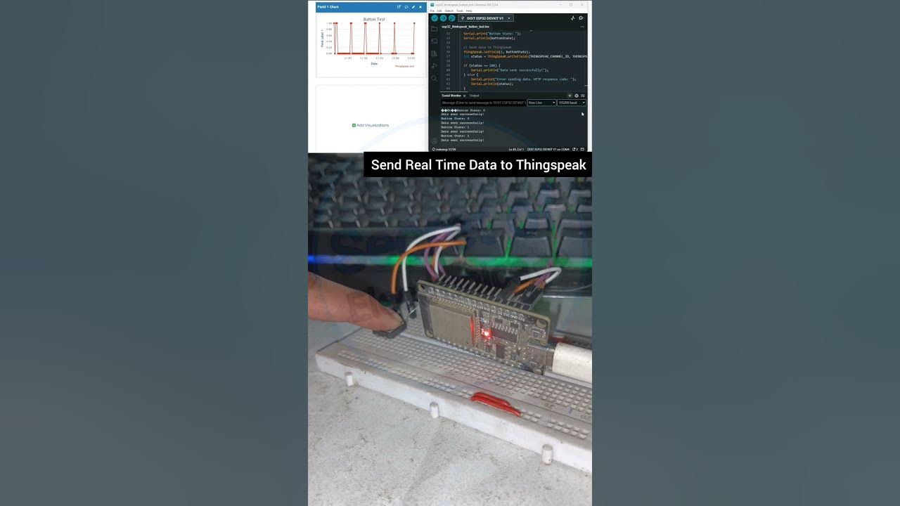 Send Real Time Data to Thingspeak Using ESP32 Board - YouTube