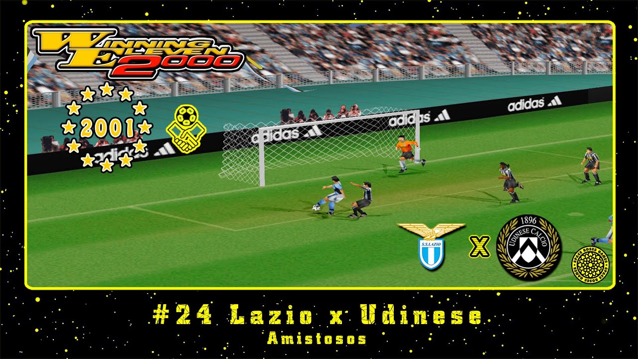 Winning Eleven 2000: European 2001 (PS1) Amistosos #24 Lazio x Udinese ...