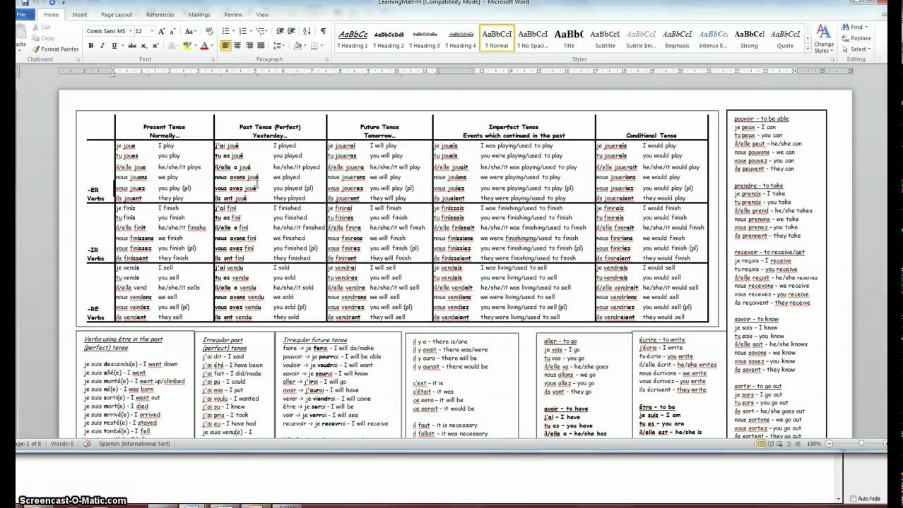 Perfect Tense In French Practice 1 YouTube perfect-tense-in-french-practice-1-youtube