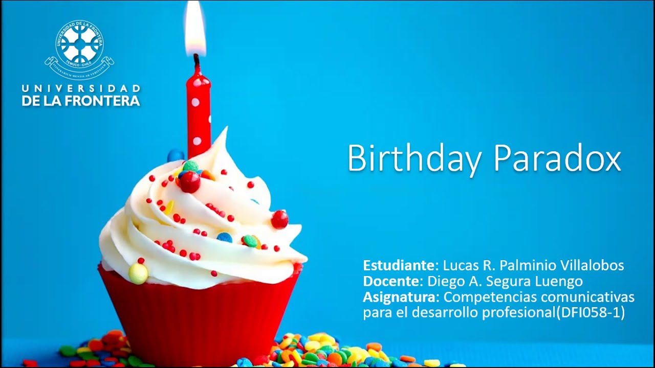 Paradoja del Cumpleaños (Birthday Paradox) [EXPLICADO] - Fácil de ...