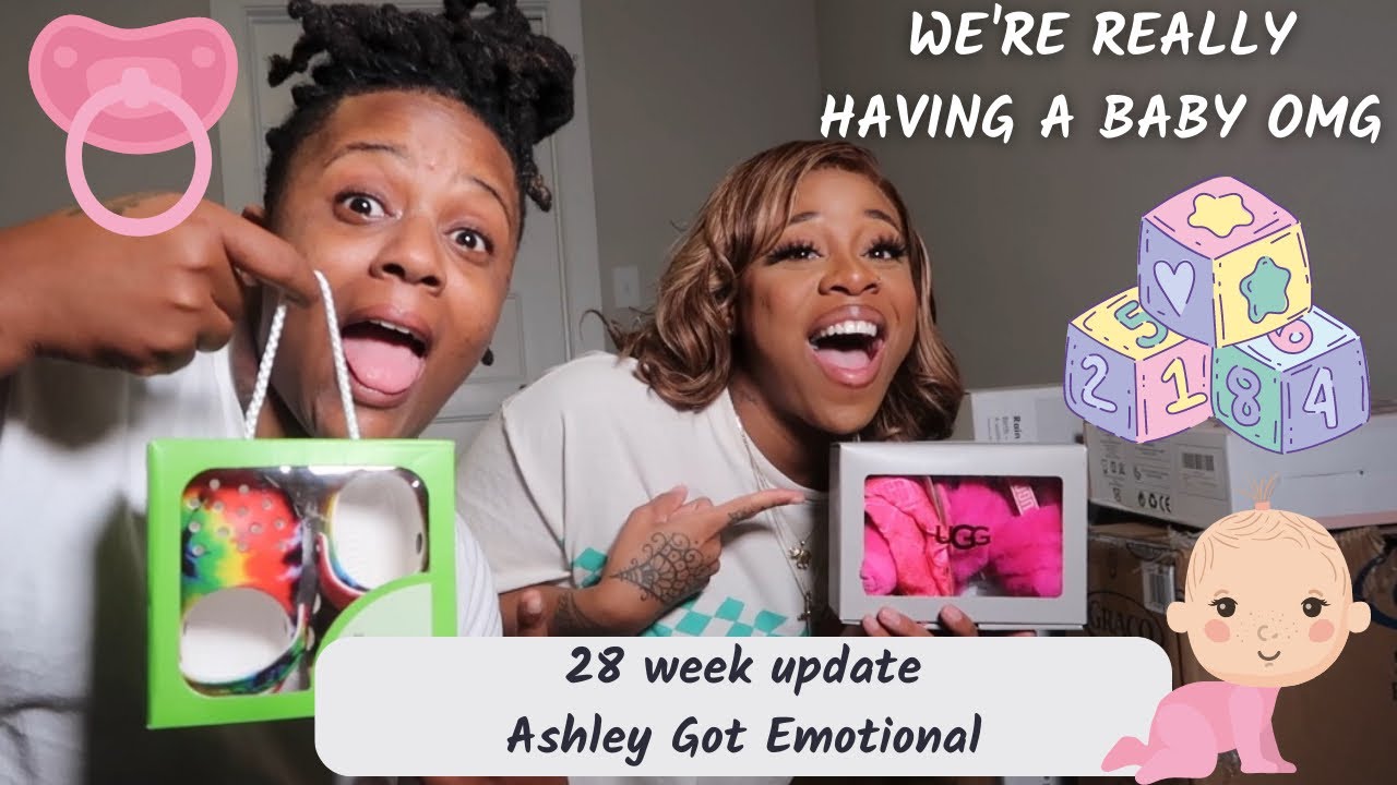 28 WEEK PREGNANCY UPDATE | ASHLEY GOT EMOTIONAL - YouTube