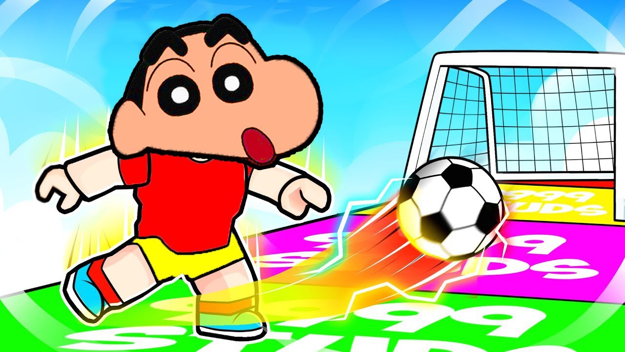 I Scored GOLDEN GOAL in ROBLOX GOAL RACE CLICKER | CHOP and SHINCHAN ...