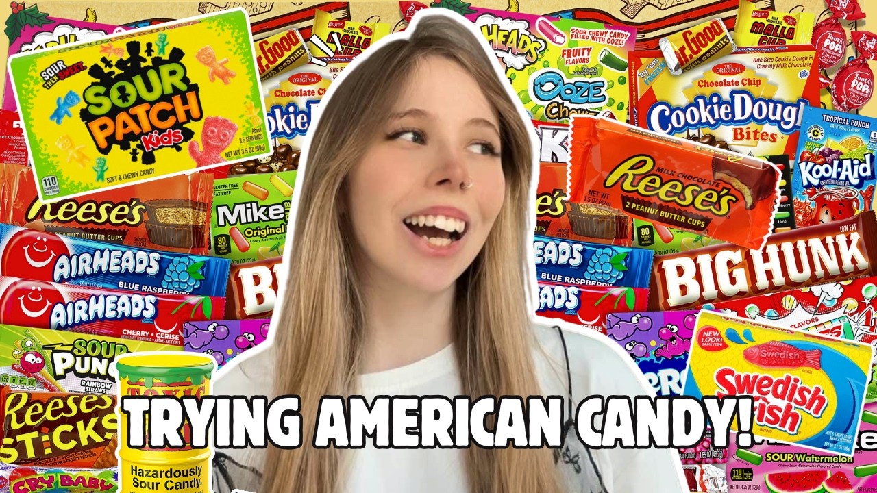 Trying AMERICAN Candy For The First Time! - YouTube