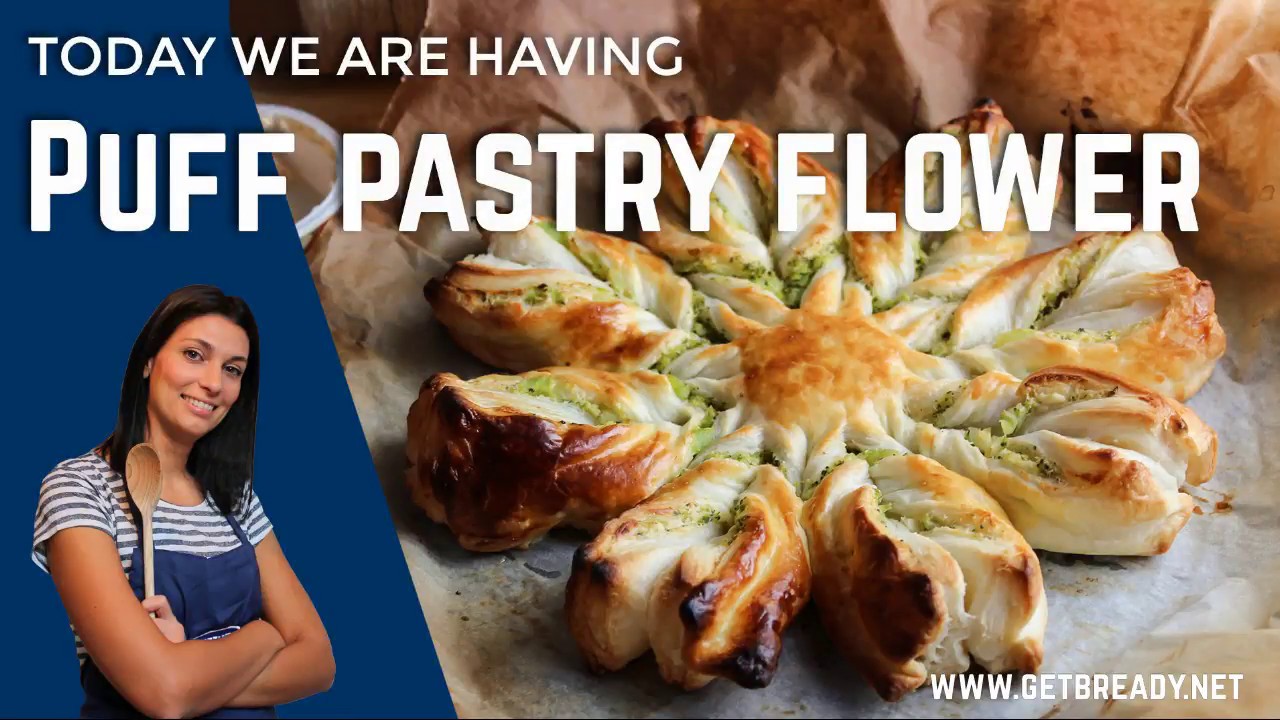 Puff pastry flower - getBready.net - YouTube