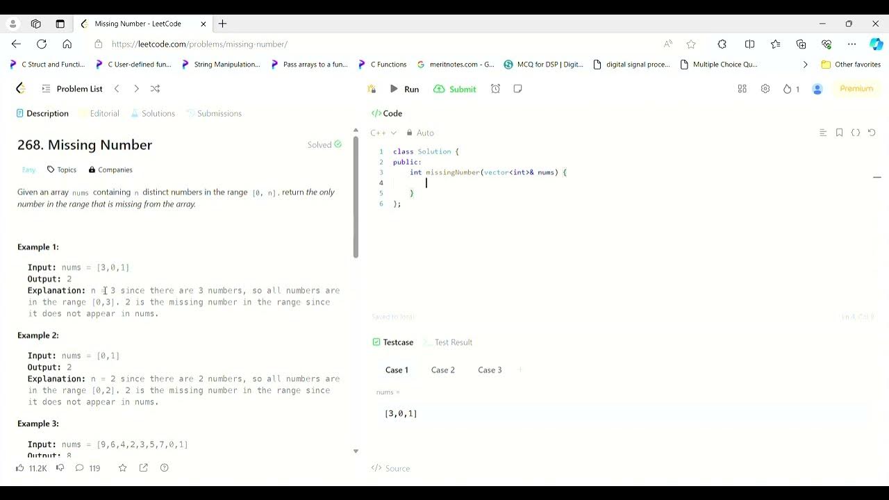 Missing Number Leetcode Youtube