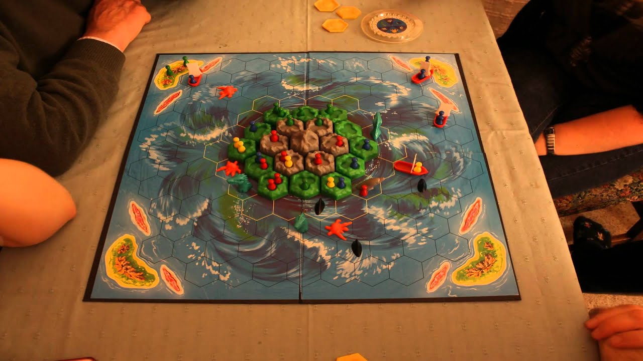 Escape From Atlantis Boardgame Timelapse - YouTube