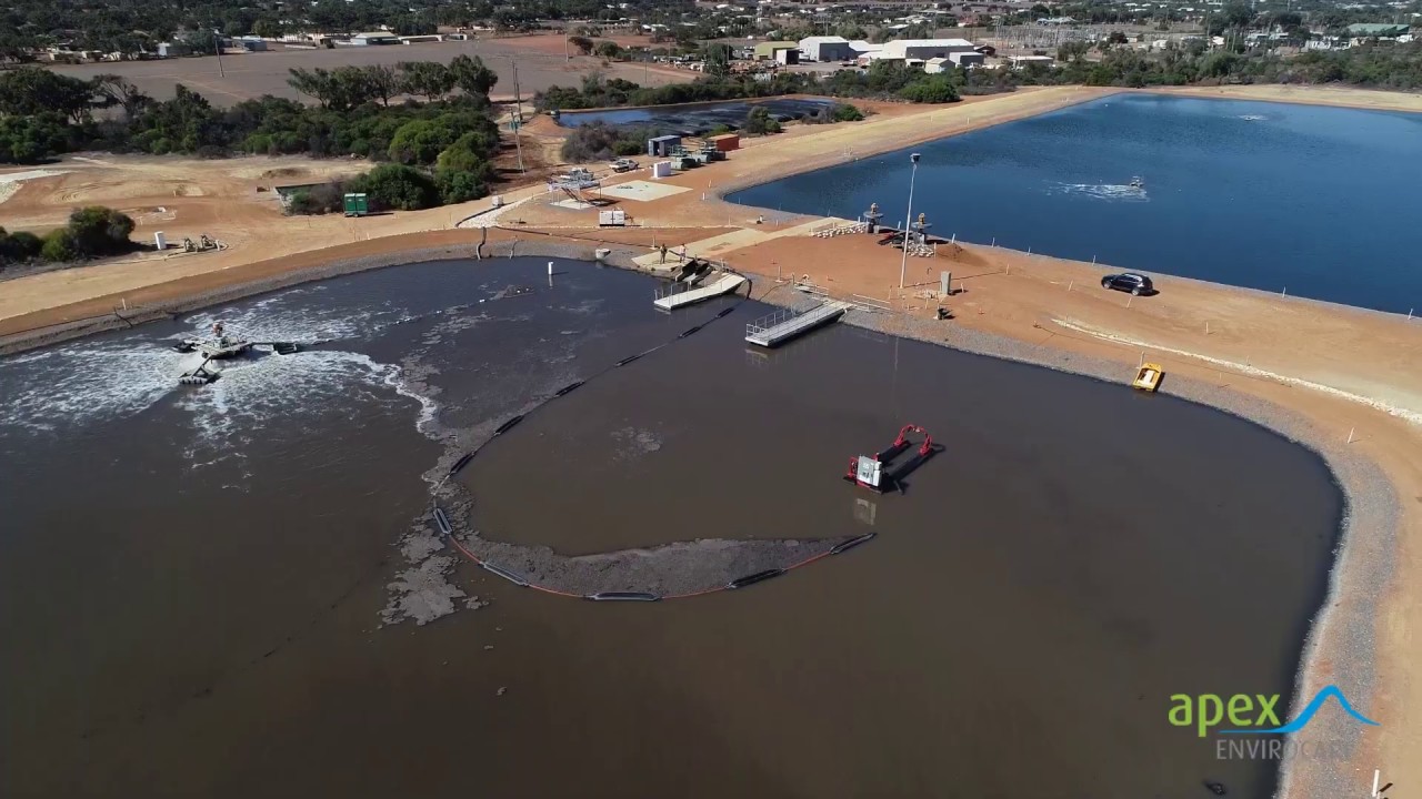 Dredging at Waste Water Treatment Plant Pond (Australia) // Apex ...