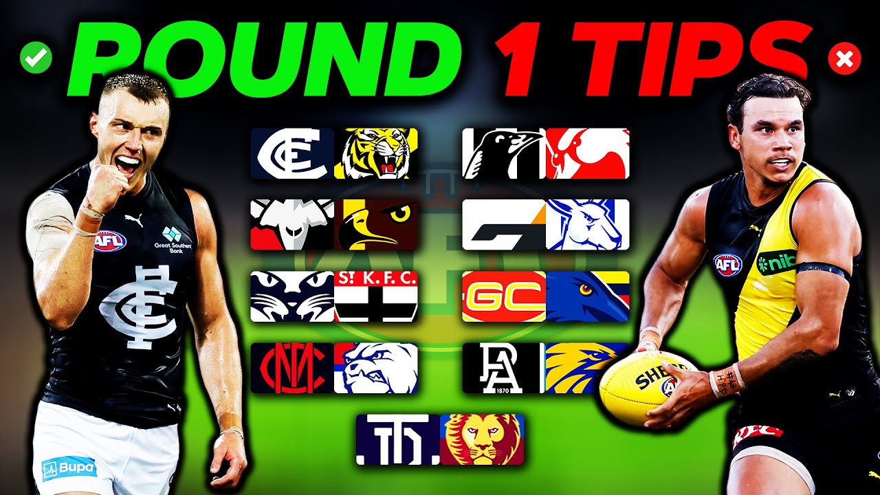 AFL ROUND 1 TIPS | 2024 - YouTube