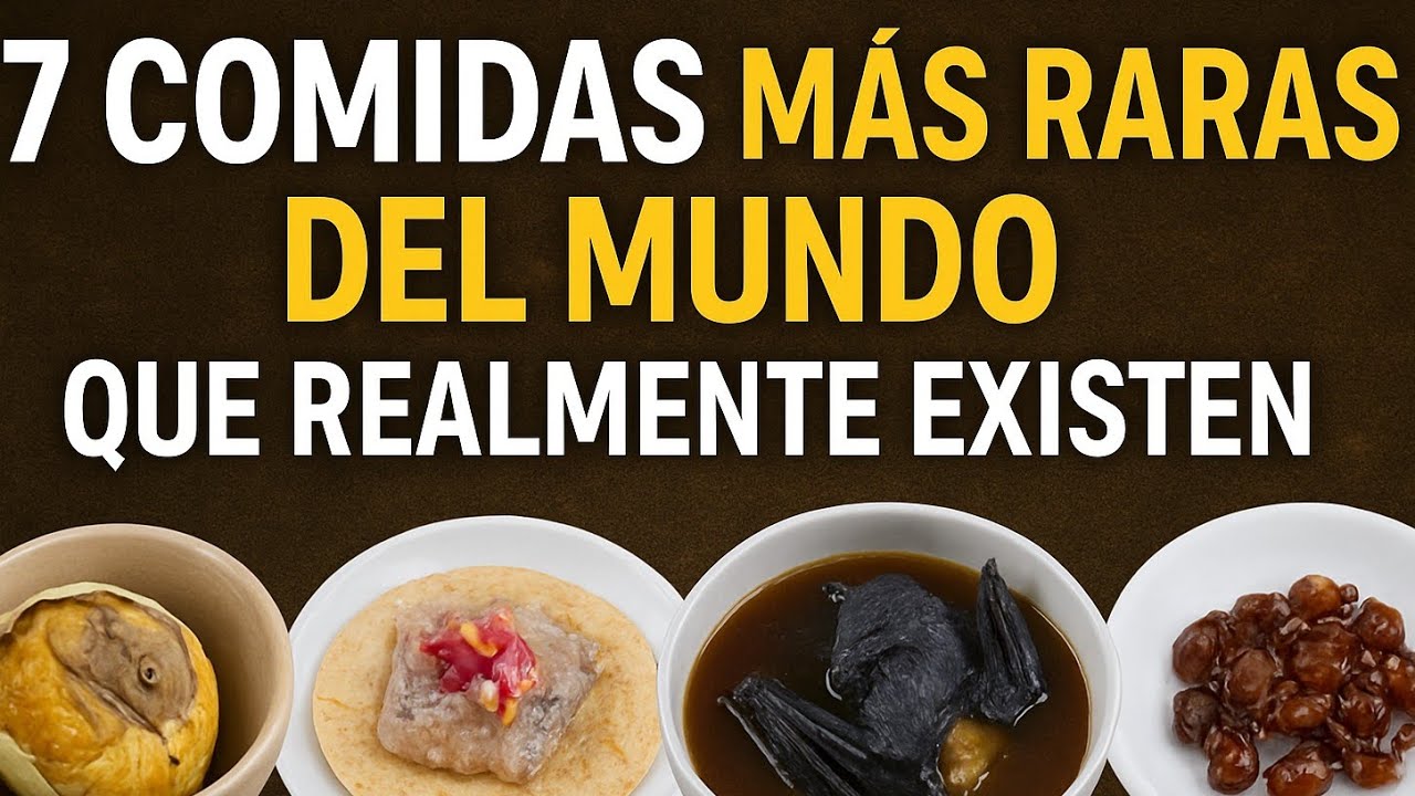 7 comidas más raras del mundo que NO creerás que existen !!! - YouTube