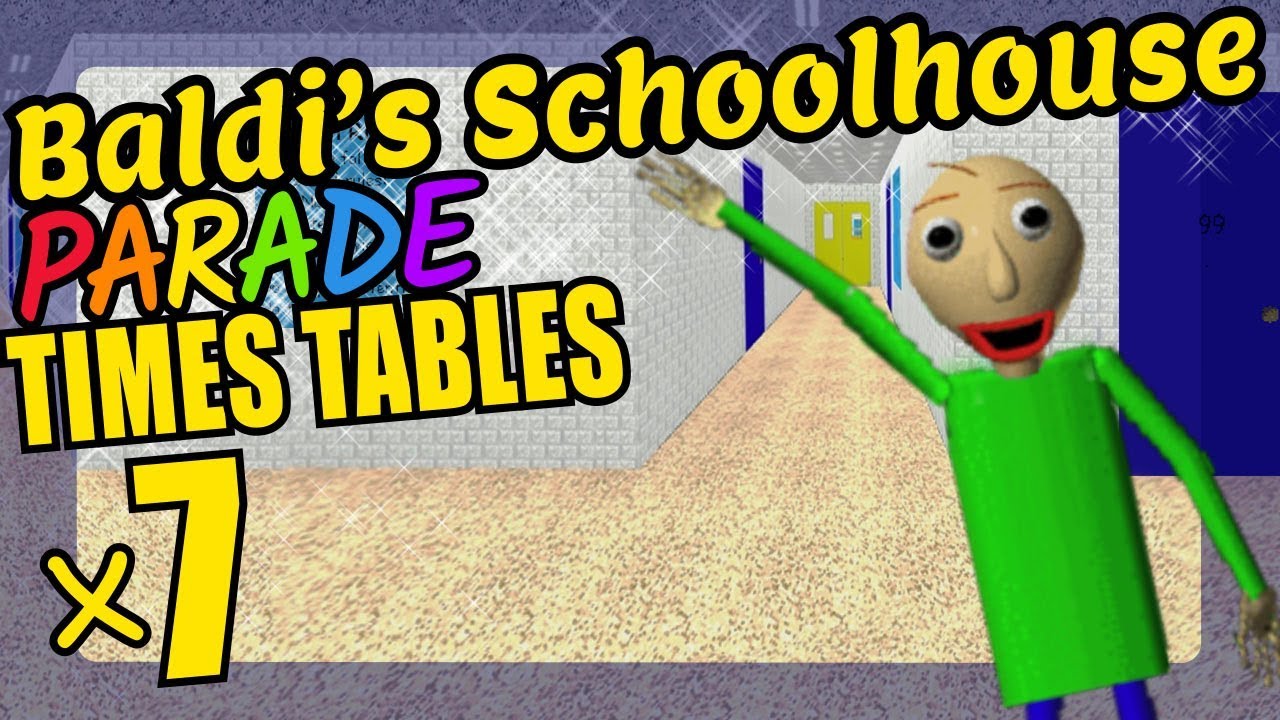 Baldi's Basics Teaching Multiplication Times Tables x7 Educational Math ...