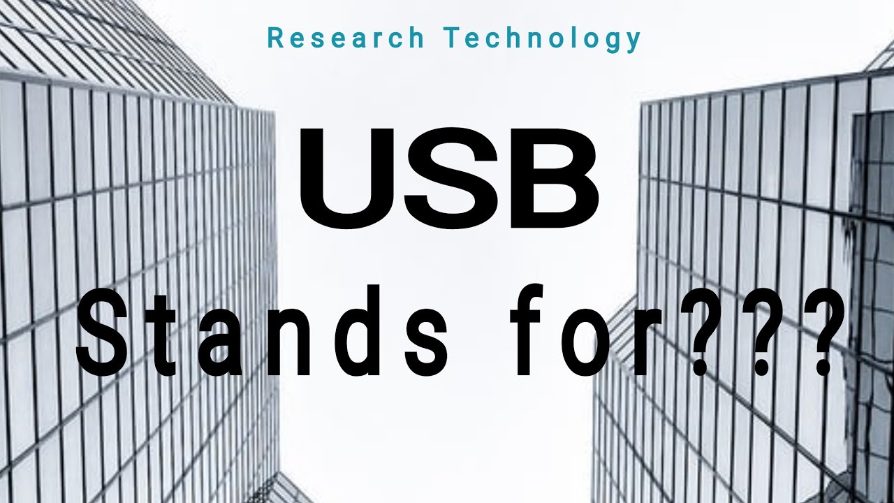 What is USB Stands for??? - YouTube