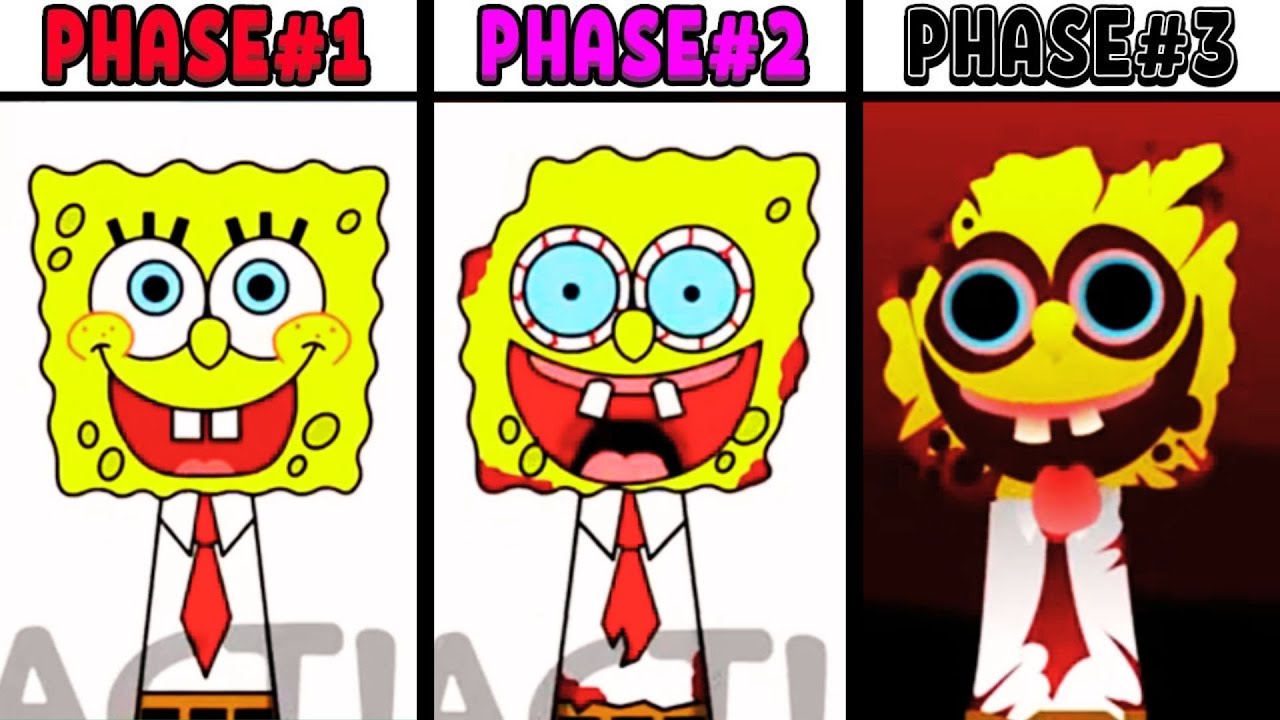 All Phases in New Incredibox Sprunki Oc of SpongeBob: From Phase 1 to ...