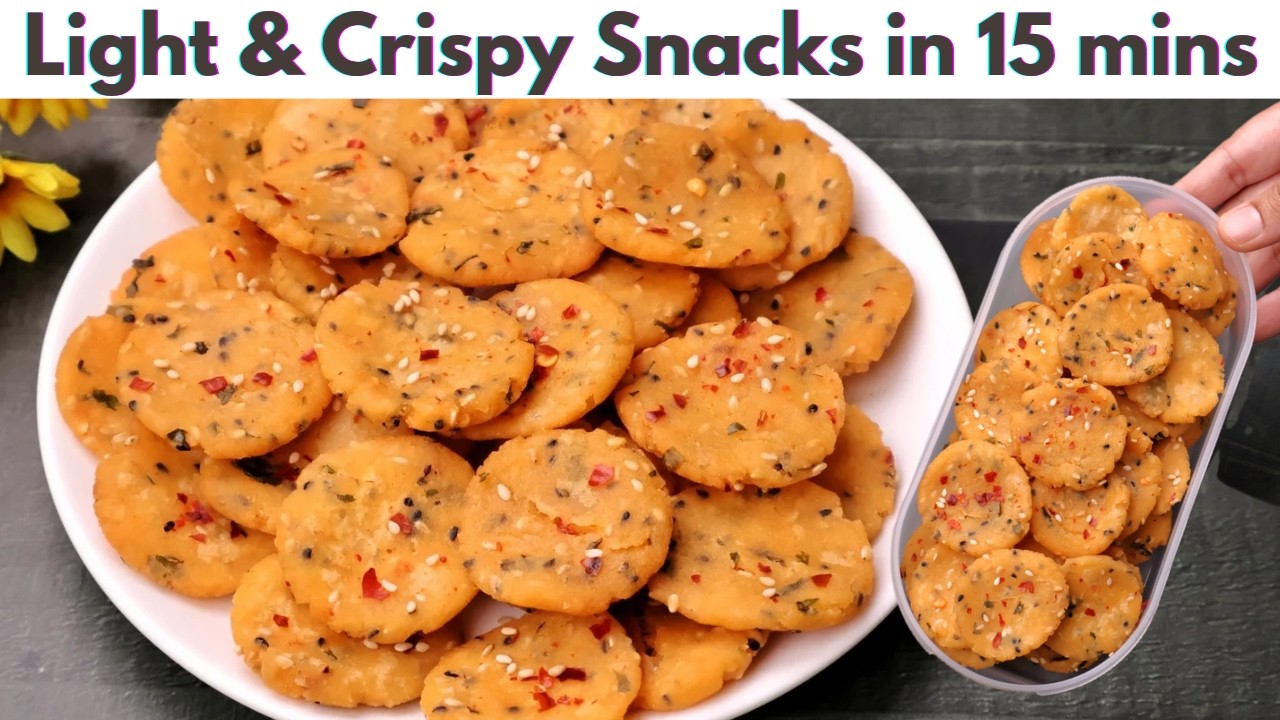 Crispy, Light, and Unique Tea-Time Snack. No Maida. Gluten-Free Evening ...