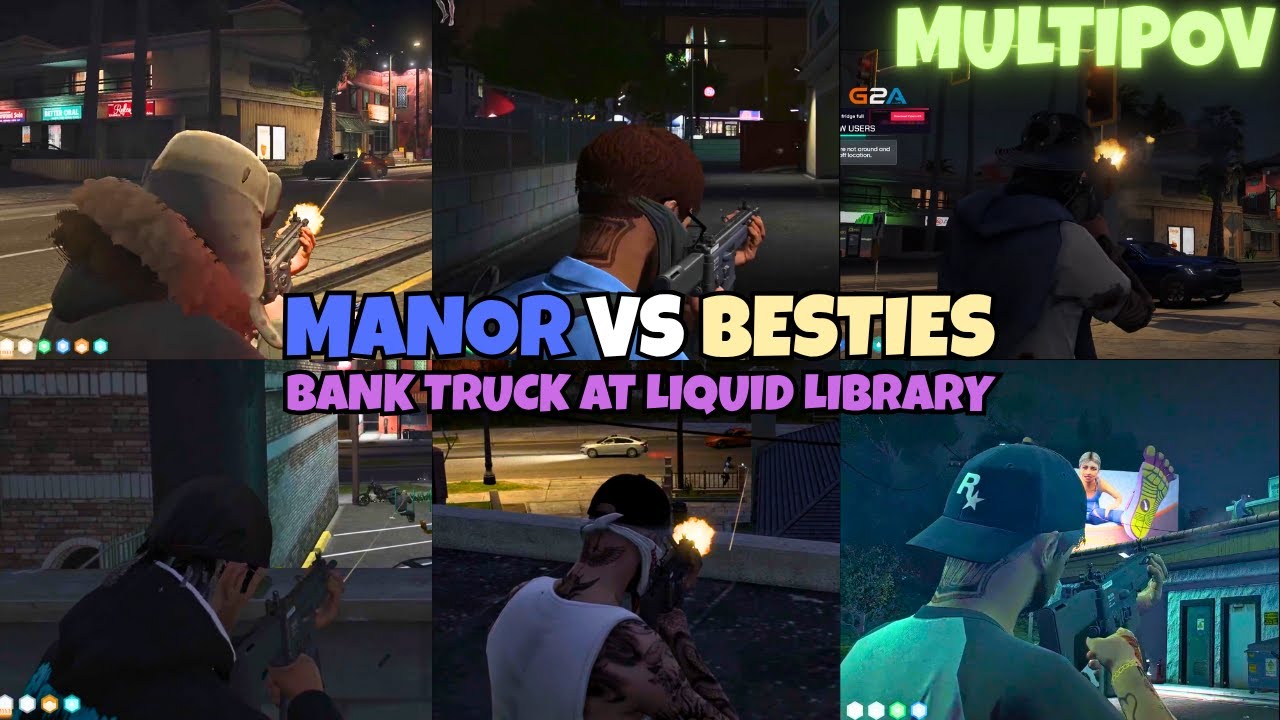 Manor vs Besties After Bank Truck At Liquid Library/Mirror Park ...