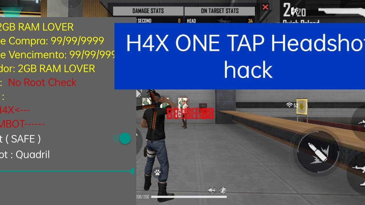 Free fire Headshot hack H4X one tap #hacking#freefire#headshot - YouTube