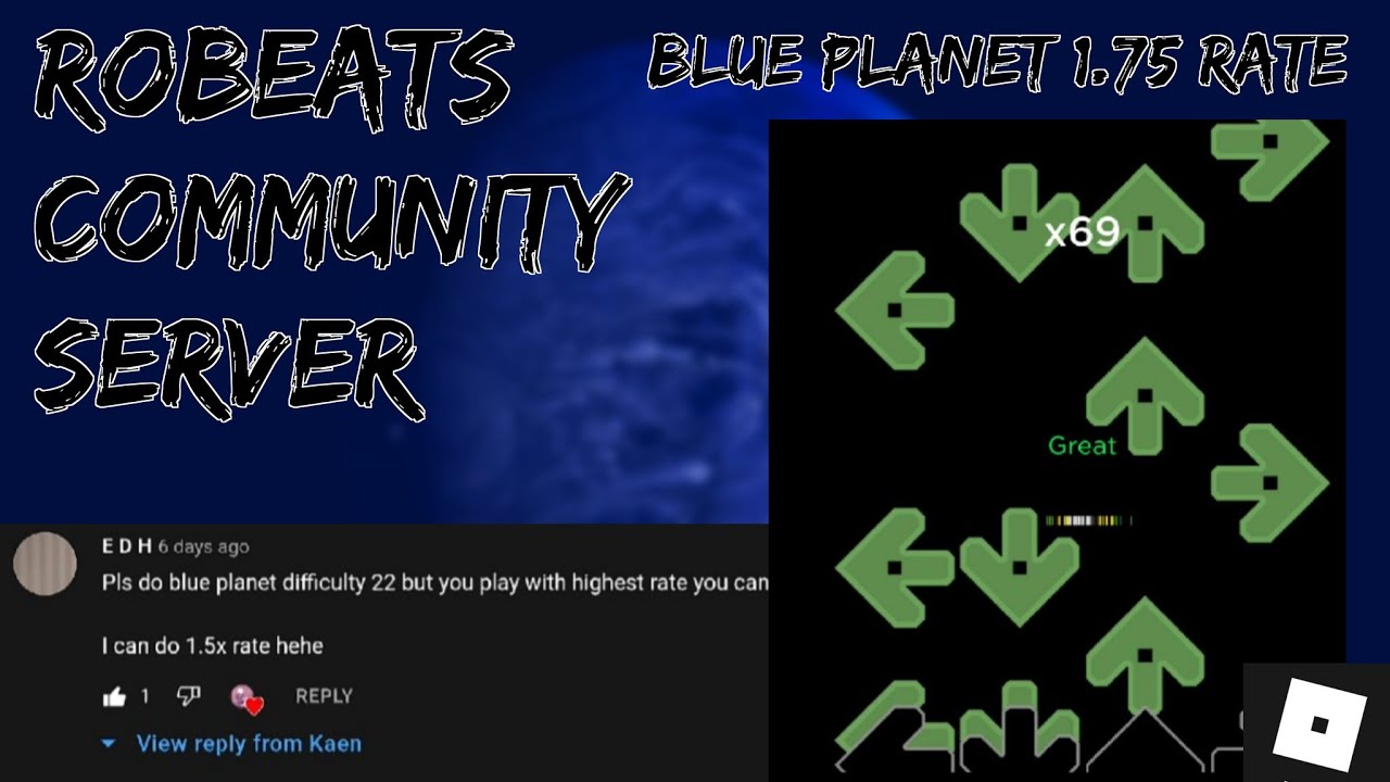 Robeats Community Server - Blue Planet 1.75x Rate - YouTube