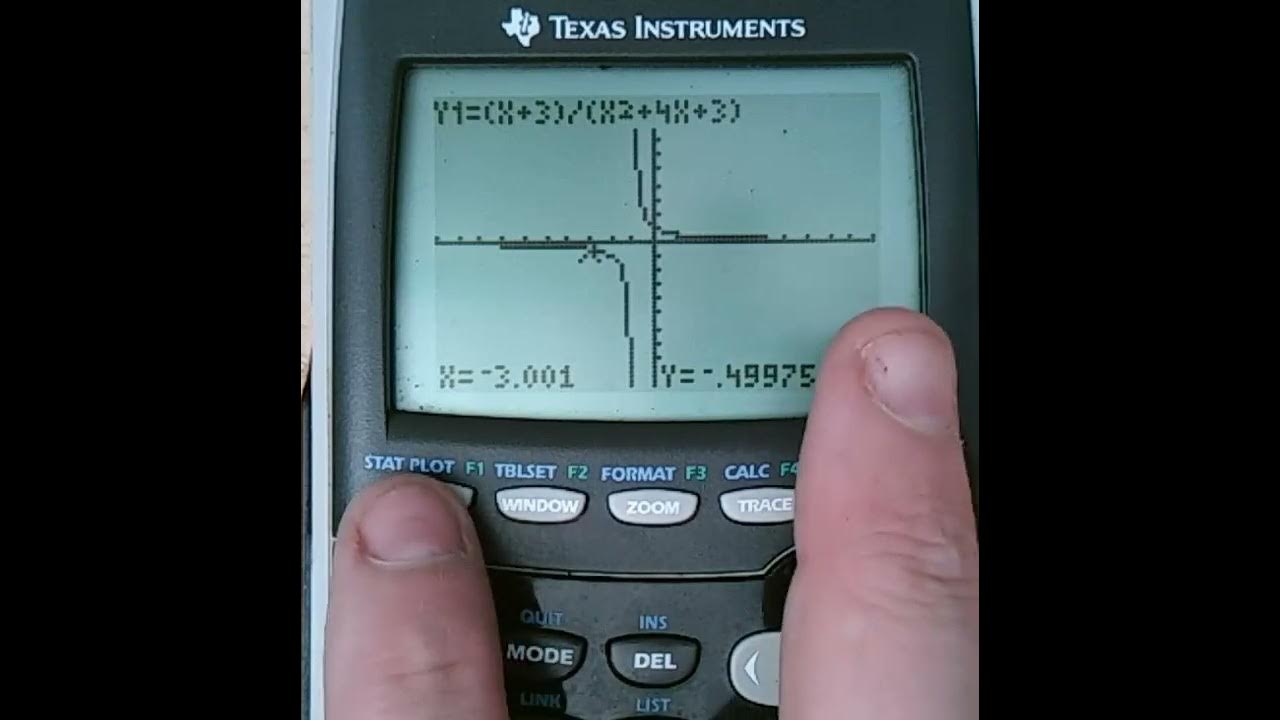 Calculus 1 - Limits by table on graphing calculator - YouTube