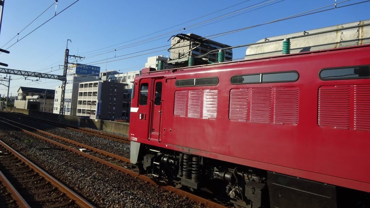 【これで5本目の幽霊インバータ消滅…まさかの8876レと並んだ!.AT入場】EF81-140+231系K5編成がAT入場の配給列車として南流山駅警笛を軽く鳴らして出発 - YouTube