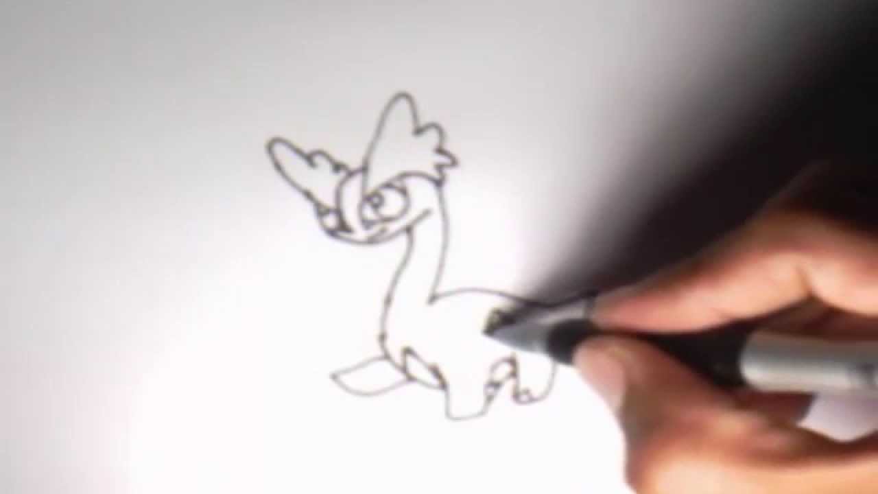 Como dibujar Amaura Pokémon X l How to draw Pokemon X Amaura - YouTube