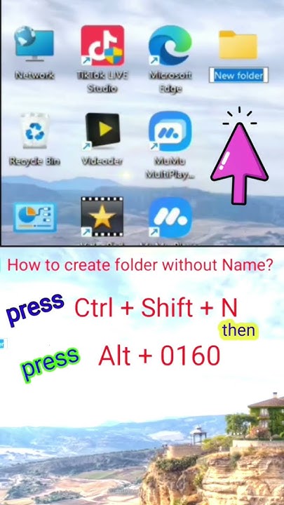 How to create folder without name? - YouTube