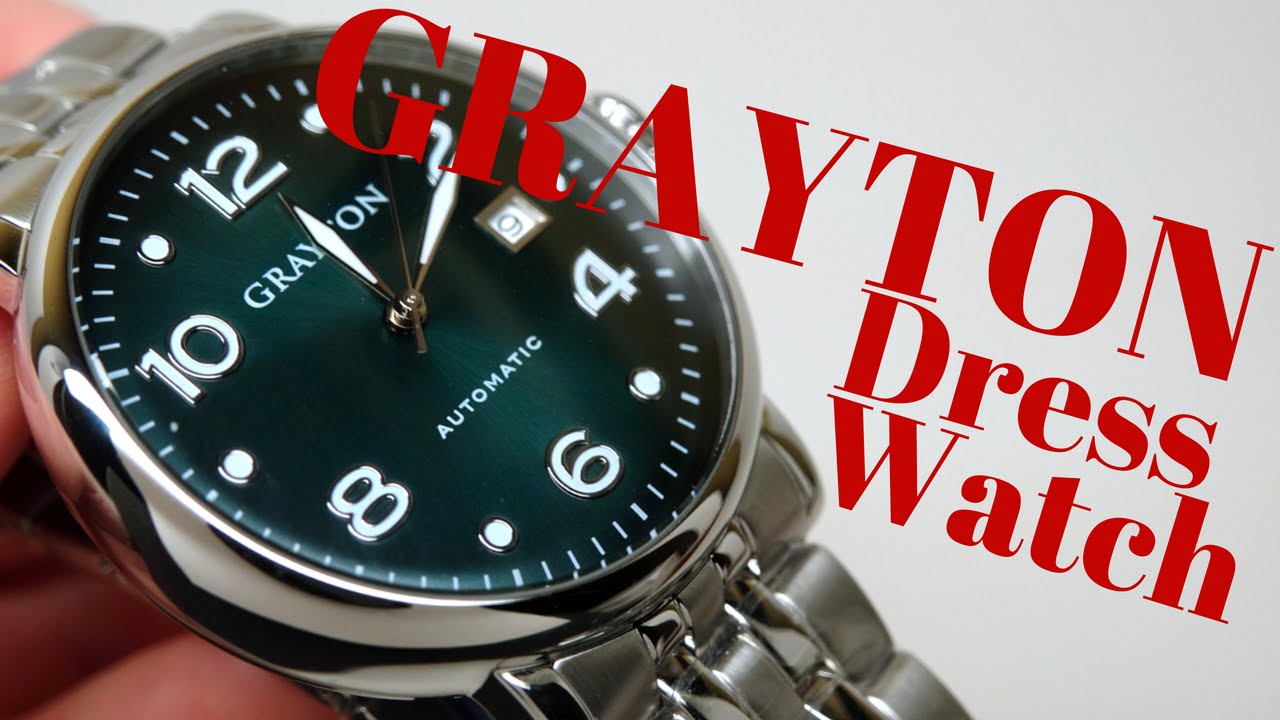 (4K) Grayton Green Dress Men's Watch Review Model: S.8-44-018-DR - YouTube