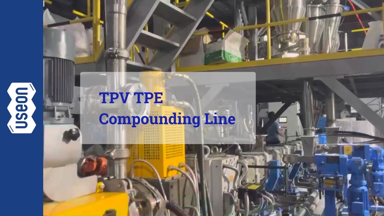 TPV TPE Compounding Line, Underwater Pelletizer - USEON - YouTube