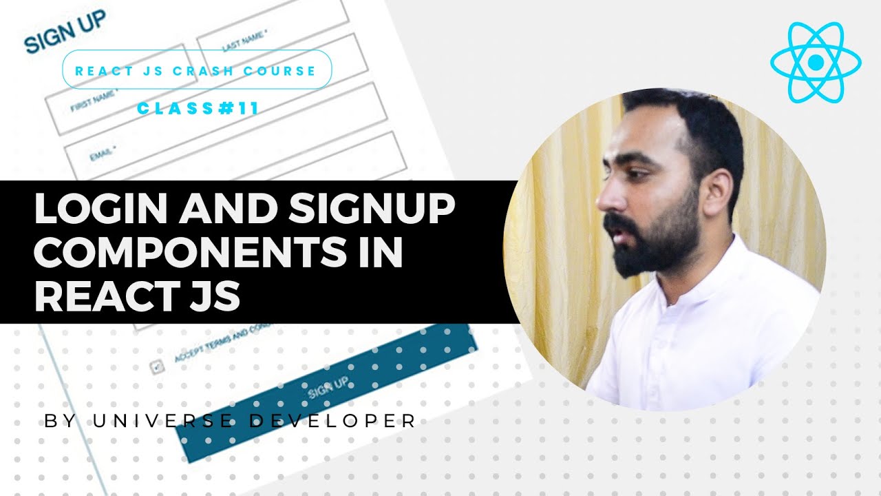 Create React Js Login And Signup Page React React Js Course 2024 Class 11 Youtube