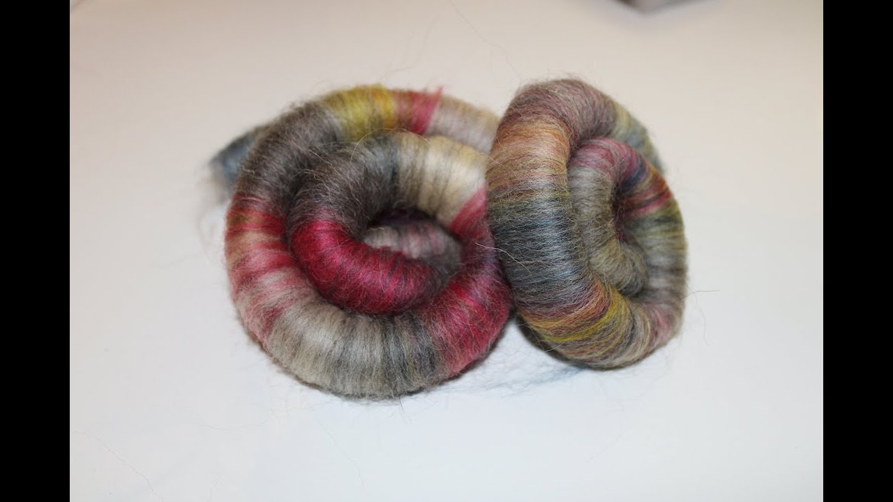 ASMR Wool Blending (no talking) Deep brushing sounds, dry sounds ...