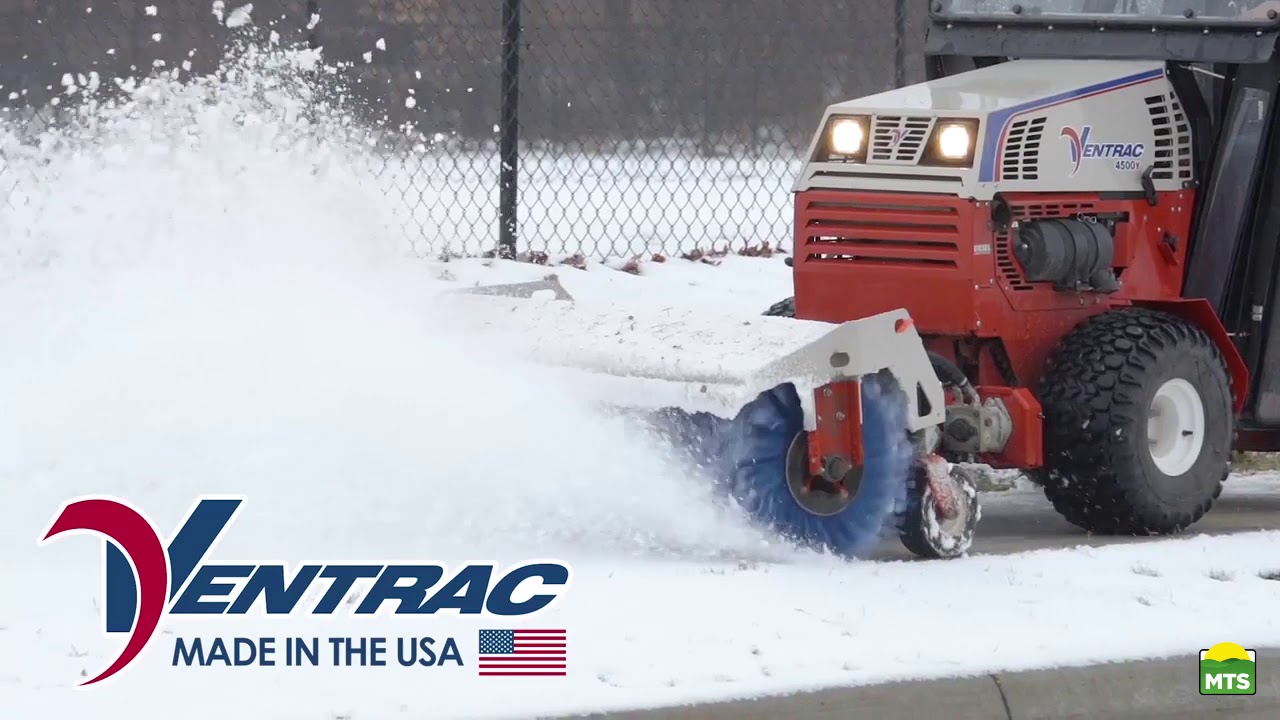 Ventrac Compact Sidewalk Snow Tractors - YouTube